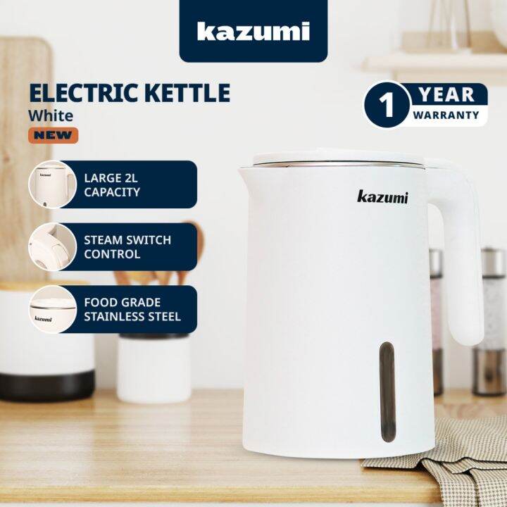 KAZUMI KZ-KT3 Aesthetic Steel Kettle Heater Kitchen Appliances | Lazada PH
