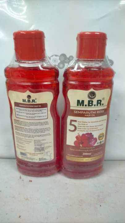 MBR Brand Semburathi Hair Oil / MBR Brand Hibiscus Hair Oil | Lazada ...