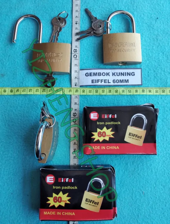 GEMBOK KUNING EIFFEL 60MM | Lazada Indonesia