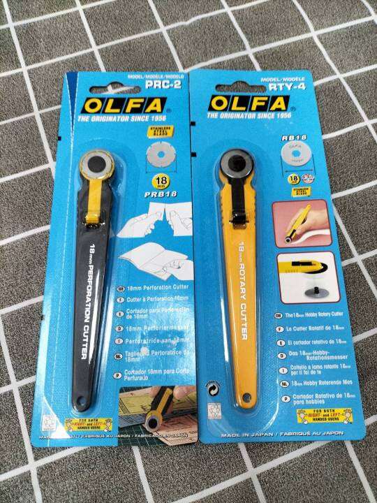 OLFA มีดคัตเตอร์ลูกกลิ้ง PRC-2 ขนาด 18 มม. ตัดปรุ/ตัดเรียบได้ งานตัดปรุกระดาษ ตั๋ว คูปองฯ ...