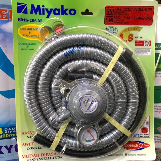 Miyako RMS 206M Regulator Gas Lpg PLus Selang | Lazada Indonesia
