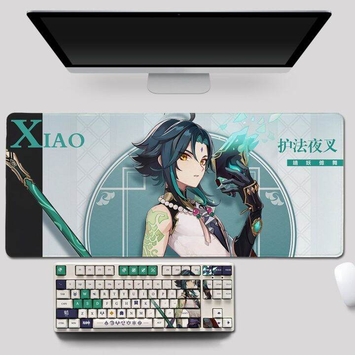 Genshin Impact Theme XIAO Pbt Material Keycaps 108 Keys Set For 61 87 ...