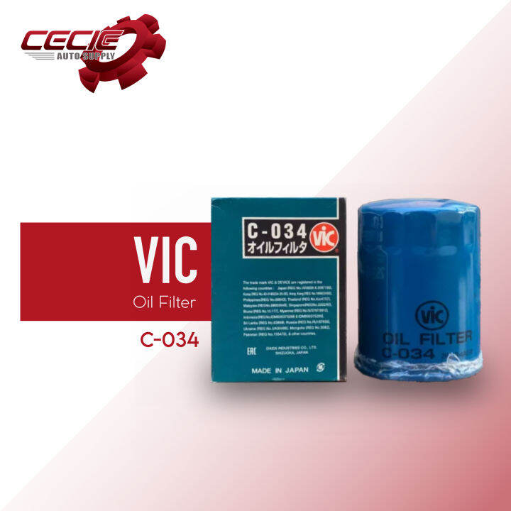 Vic C-034 Oil Filter (Hyundai H100) | Lazada PH
