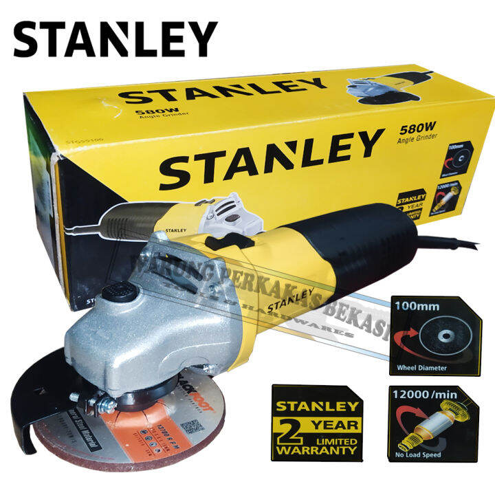 Stanley Mesin Gerinda Tangan Grenda Listrik Gurinda 4 Inch 100mm Angle ...
