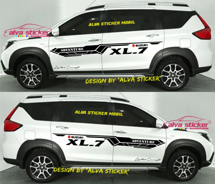 (ALVA) new concept sticker xl-7 adventure list stripe stiker side body ...