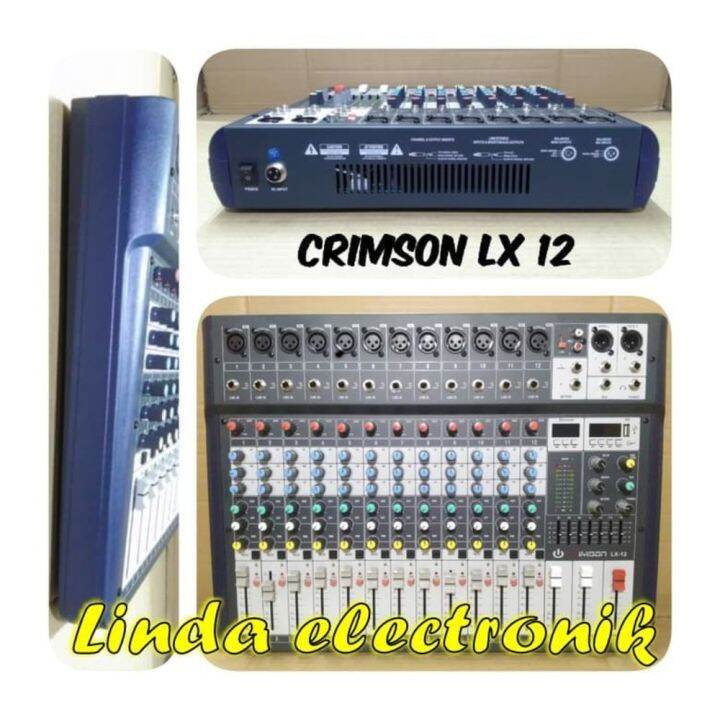 mixer crimson lx12 12channel crimson lx 12 | Lazada Indonesia