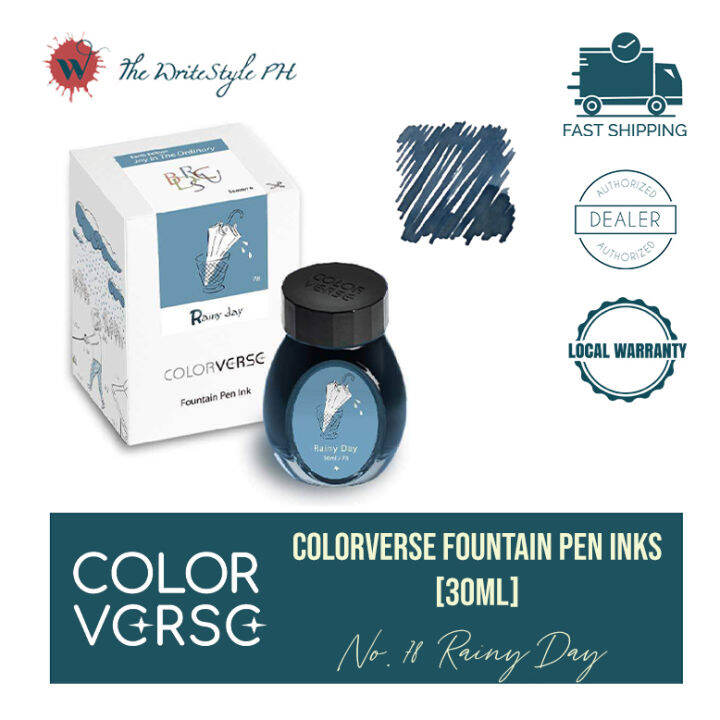 Colorverse Fountain Pen Ink [30ml] No. 78 Rainy Day | Lazada PH