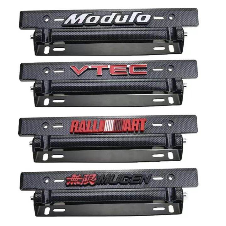 【HOT】 Universal Adjustable License Plate Bracket 3D Emblem Car License ...