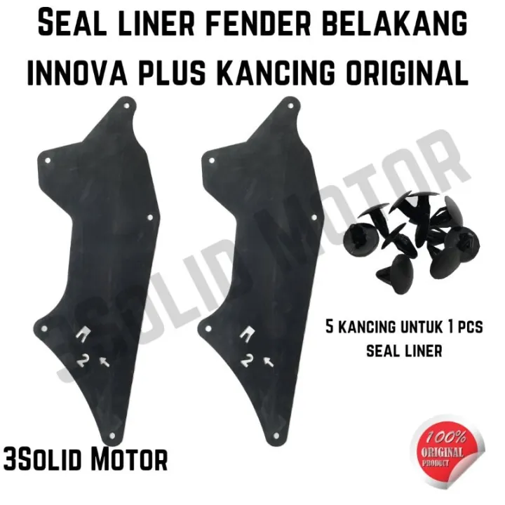 BEST SALE!!☞ Black Rear Fender Seal Liner and Clip Set for Innova ...