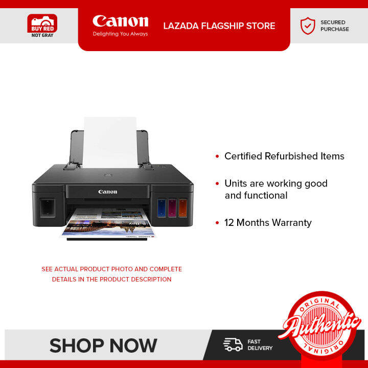 [DENTED BOX] Canon PIXMA G2020 Refillable Ink Tank 3-in-1 Printer ...