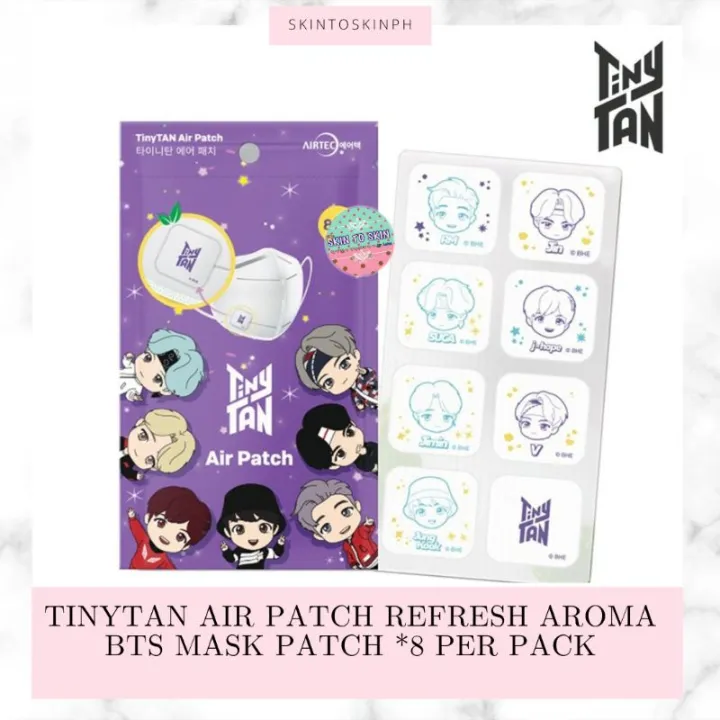 TinyTan Air Patch BTS Mask Patch Refresh Aroma 8pcs | Lazada PH