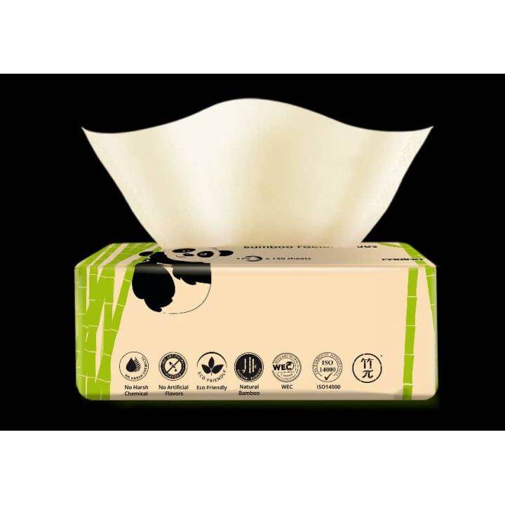 Carina 2gether Bamboo FACIAL Tissues 3ply 150 sheets x 3packs 竹浆纸面巾 ...