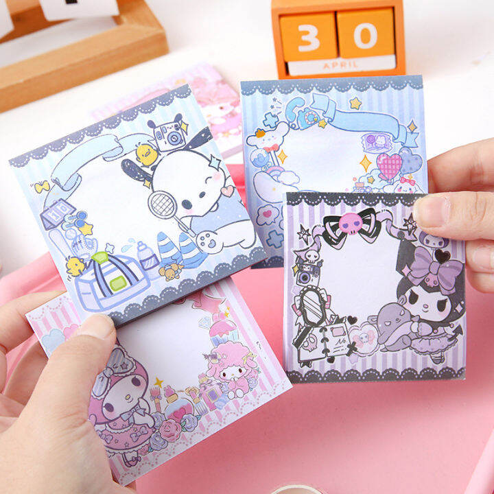 New Sanrio Kuromi Cinnamon Sticky Notes Cute Handbook Notepad Can Be ...