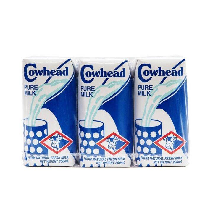 Cowhead Pure UHT Fresh Milk 200ml x 3 | Lazada PH