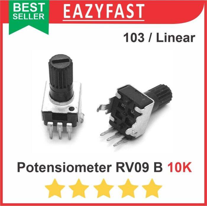 Potensiometer RV09 B 10K 10 K B10K Pot Potensio Potentio Meter Trimpot ...