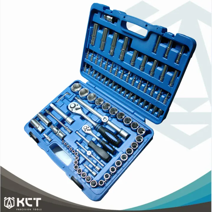 KCT 94 pcs. Socket Wrench Set Chrome Vanadium Finish | Lazada PH