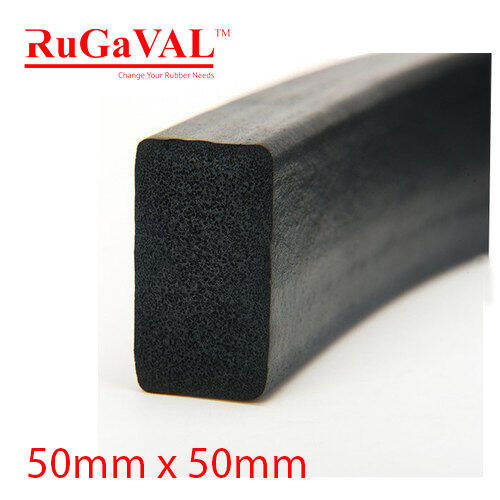 EPDM Sponge Rubber,(Size:50mm(Thk)x50mm(Width)x5mtr(Length),Rubber ...