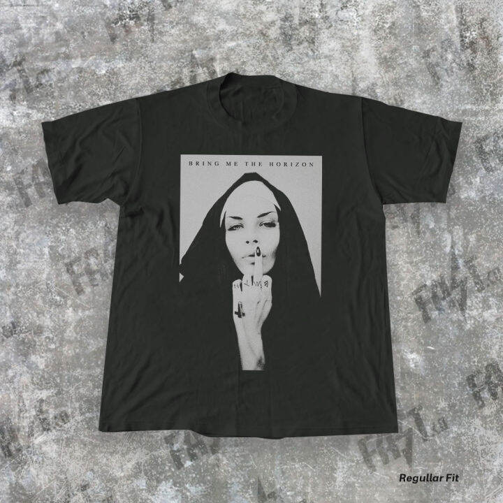 Kaos Band Bring Me The Horizon BMTH The Nun Vintage Band T shirt | Lazada Indonesia