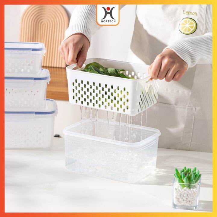 Wadah Tempat Buah Sayur Dengan Penutup | Lazada Indonesia