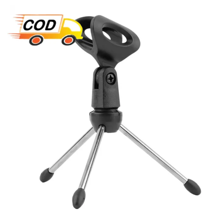 Stand Microphone Mini Handheld Universal dengan Tripod 3 Kaki Seimbang ...