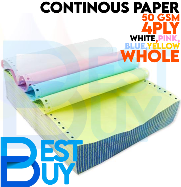 2ply, 3ply, 4ply Carbonless Continuous Computer Form 9.5X11inches | 9.5 ...