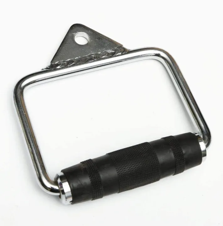 Single D Handle with Rubber Handgrips Cable Machine Handle Attachments ...