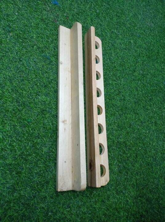 CUE RACK WOODEN 8 HOLES/ LALAGYANAN NG TAKO SA BILYARAN | Lazada PH