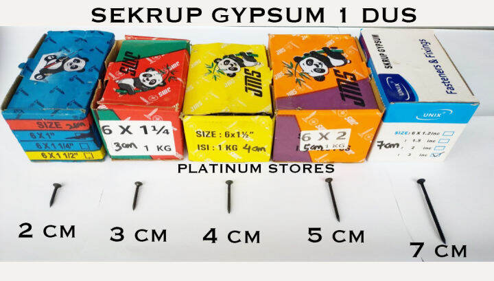 Harga Grosir Sekrup Gypsum merek PANDA 1 dus (berat 1 KG) berbagai ...