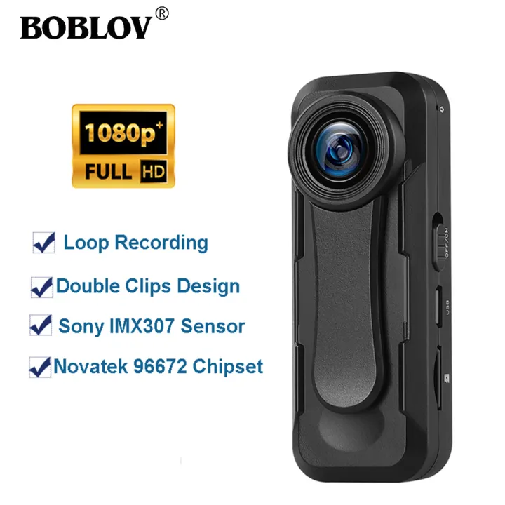 BOBLOV W1 True 1080P Mini Body Camera, Personal Pocket Video Camcorder ...