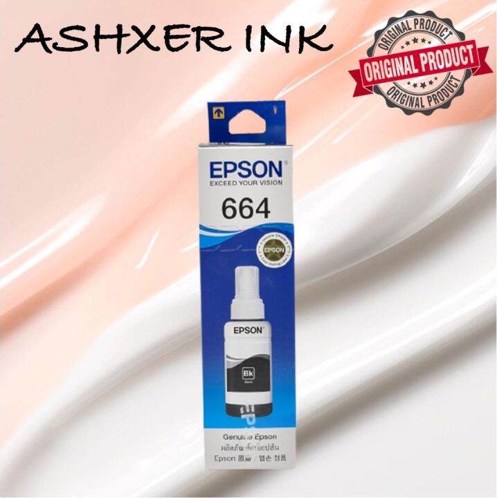 EPSON 664 Black (T664100) Genuine Ink Bottle | Lazada PH