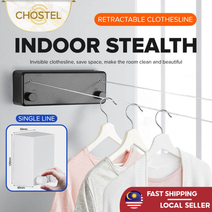 CHOSTEL OR015 Retractable Clothesline (Single Line/Double Line ...