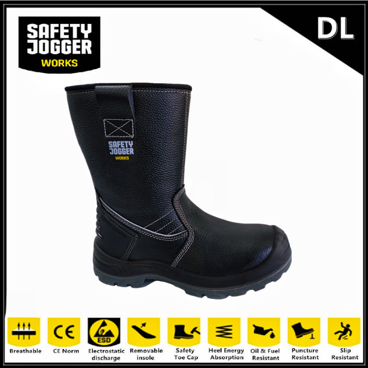 Safety Jogger Safety Boots / Safety Shoes High Cut Slip On Black Kasut Keselamatan Best boot 2 ...