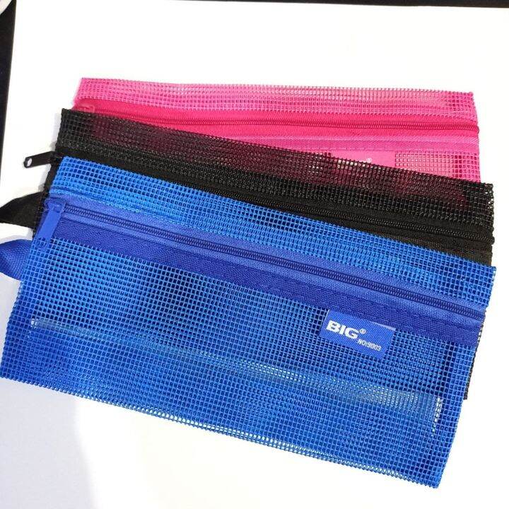 Kotak Pensil Jaring-jaring Warna Map Zipper Jaring BIG | Lazada Indonesia