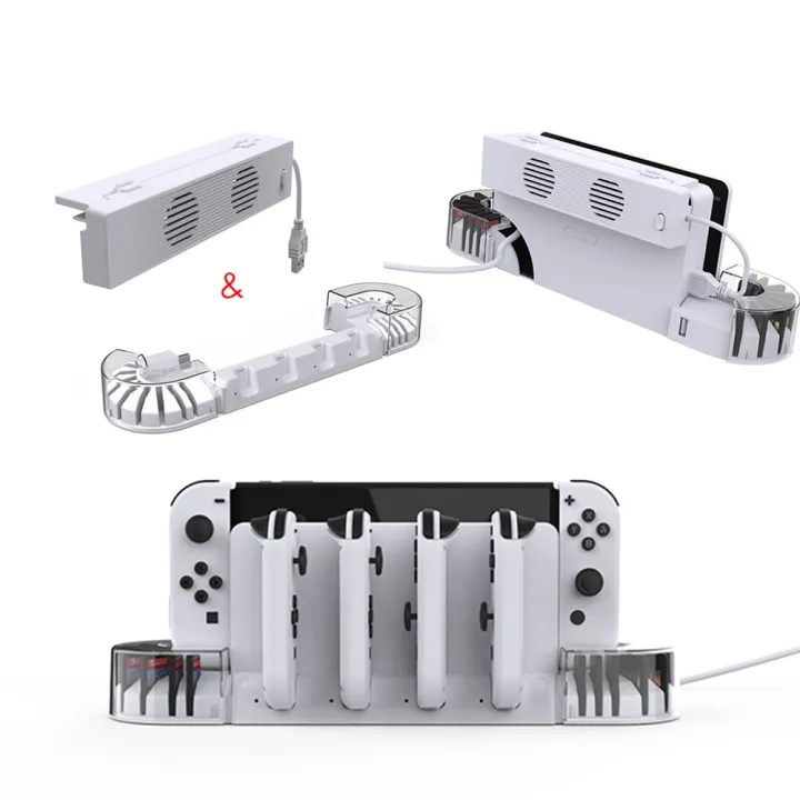Narsta พัดลมระบายความร้อนภายนอกสำหรับ Nintendo Switch,เครื่องเล่นเกม OLED สถานีเชื่อมต่อแบบเงียบ ...