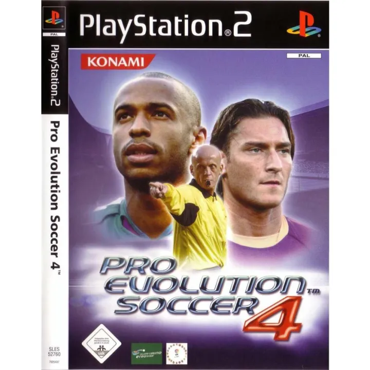 แผ่นเกมส์ PES 4 Pro Evolution Soccer 4 PS2 Playstation 2 คุณภาพสูง ราคา ...