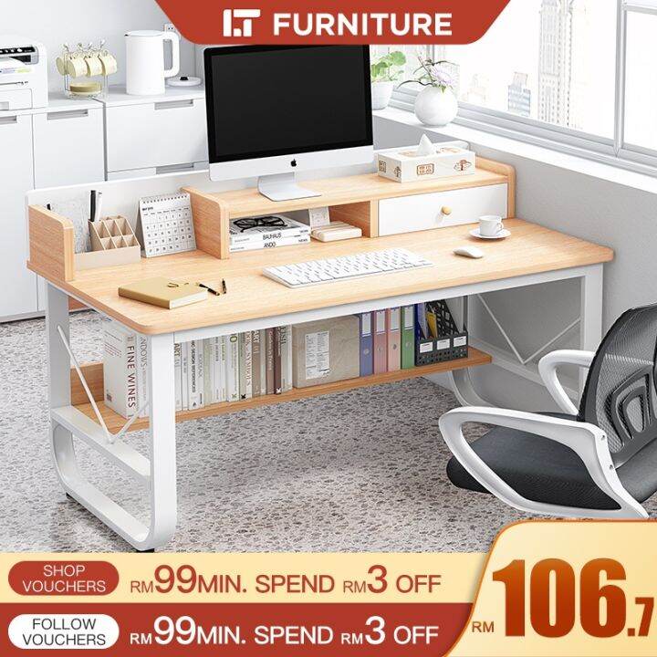 Office Table Student Study Desk Home Office Table Computer Desk With ...