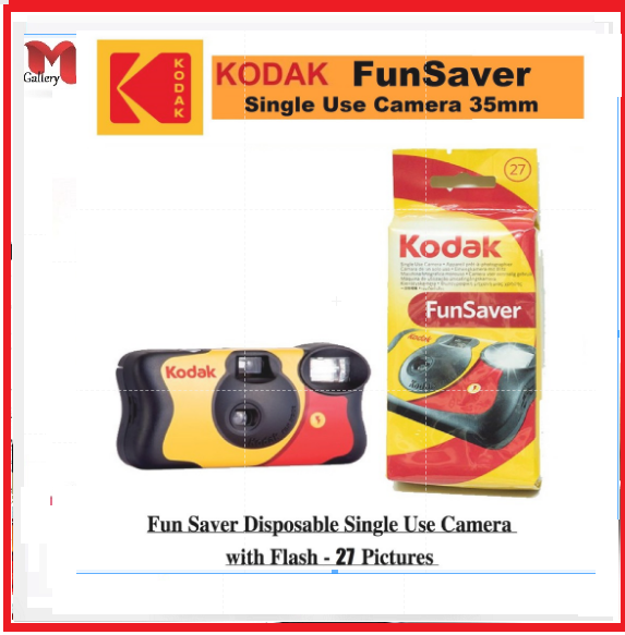 Kodak Funsaver Single Use Disposable 35mm Film Camera - 27 Exposures ...