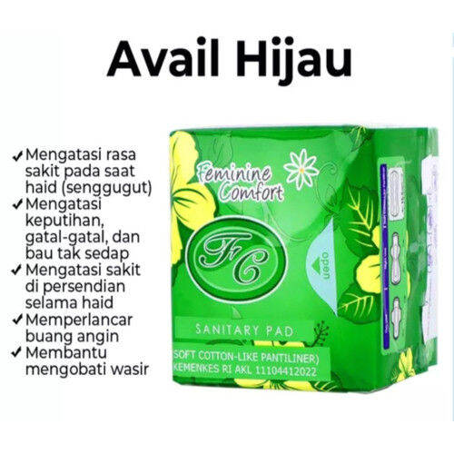 AVAIL Feminine Comfort Sanitary Pad | Panty Liner (Pembalut wanita ...