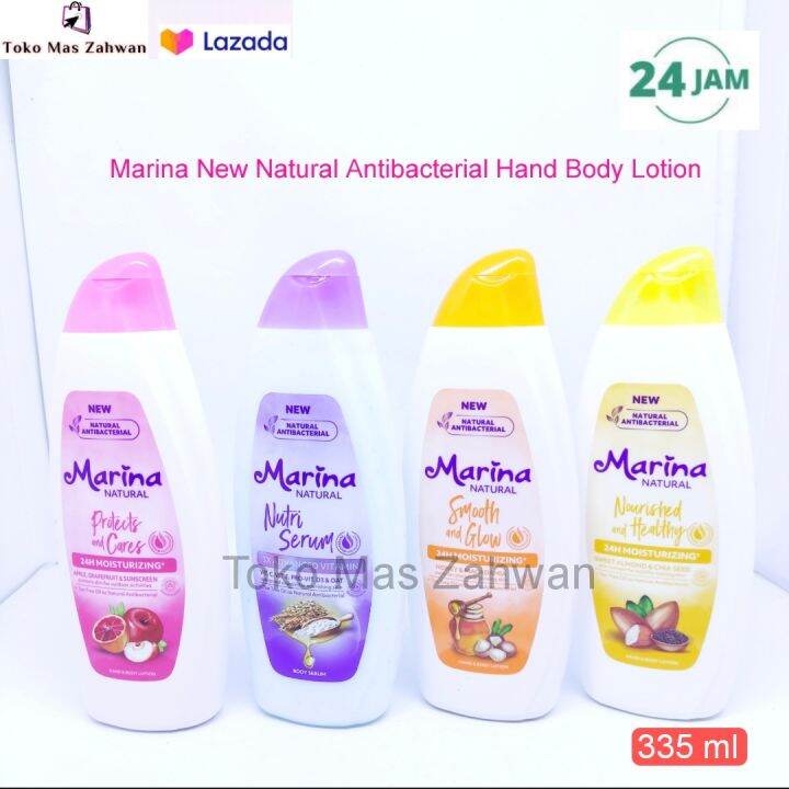 MARINA Hand Body Natural Antibacterial Hand Body Lotion 335ml ...