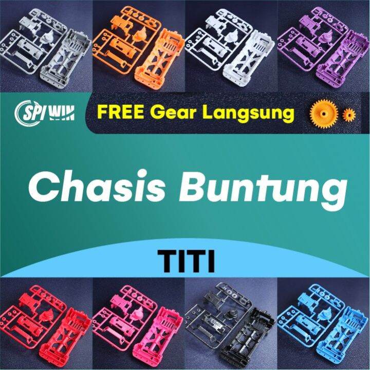 CHASIS TAMIYA BUNTUNG TEBAL MINI 4WD S1 S 1 SUPER 1 TITI RANGKA SASIS ...