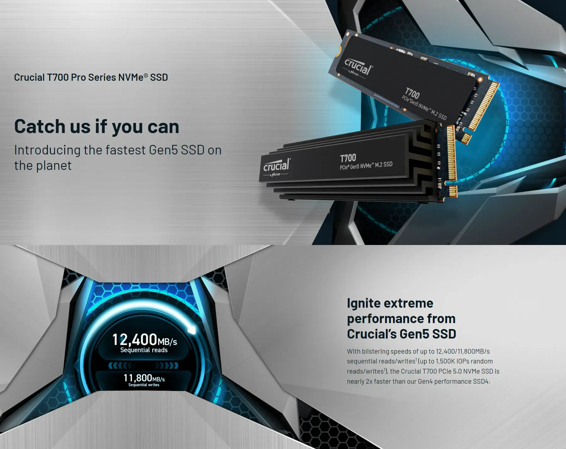 Crucial T700 PCIe Gen5 NVMe M.2 SSD | Lazada.co.th