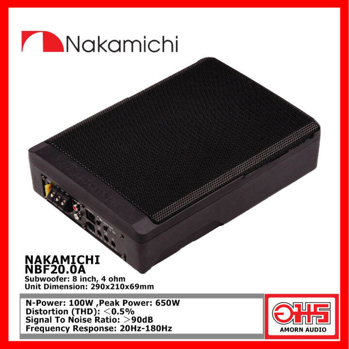 NAKAMICHI NBF20.0A Subwoofer 8 นิ้ว Peak Power 650W AMORNAUDO อมรออดิโอ | Lazada.co.th