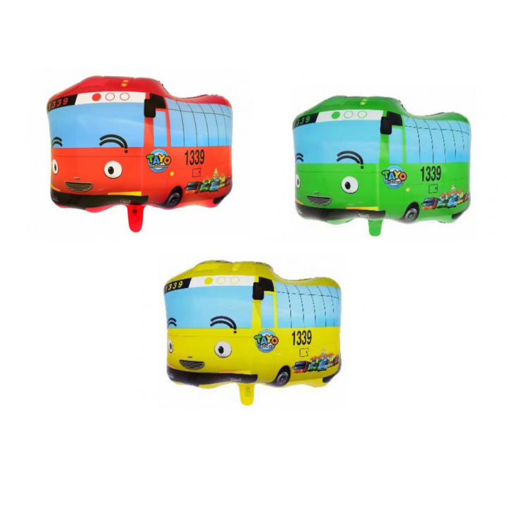 [SG Stock] Tayo The Little Bus Foil Balloon Baby Birthday Balloons ...