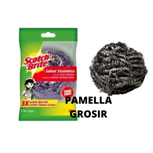3M SCOTCH BRITE SABUT STAINLESS KAWAT CUCI PIRING | Lazada Indonesia