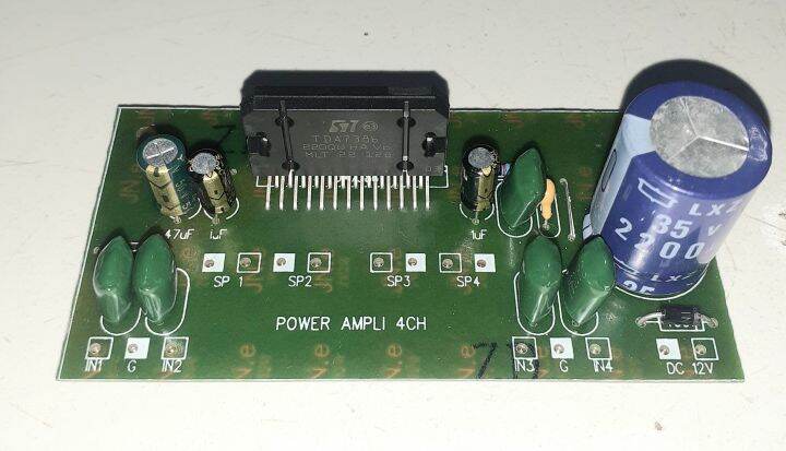 KIT POWER AMPLI 4CH TDA7386 TDA7388 DC 12V | Lazada Indonesia