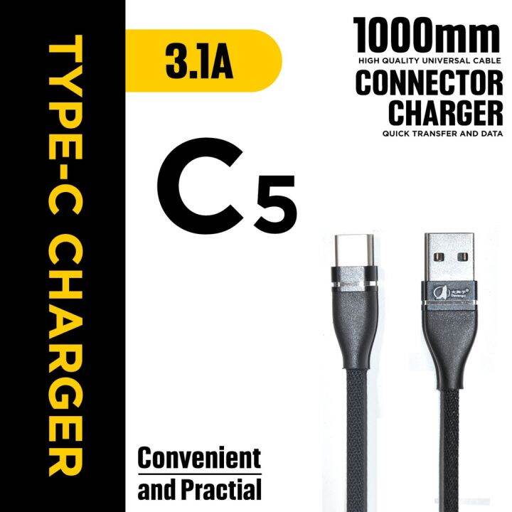 C5 USB Type C 1Meter Data and Charging cable | Lazada PH