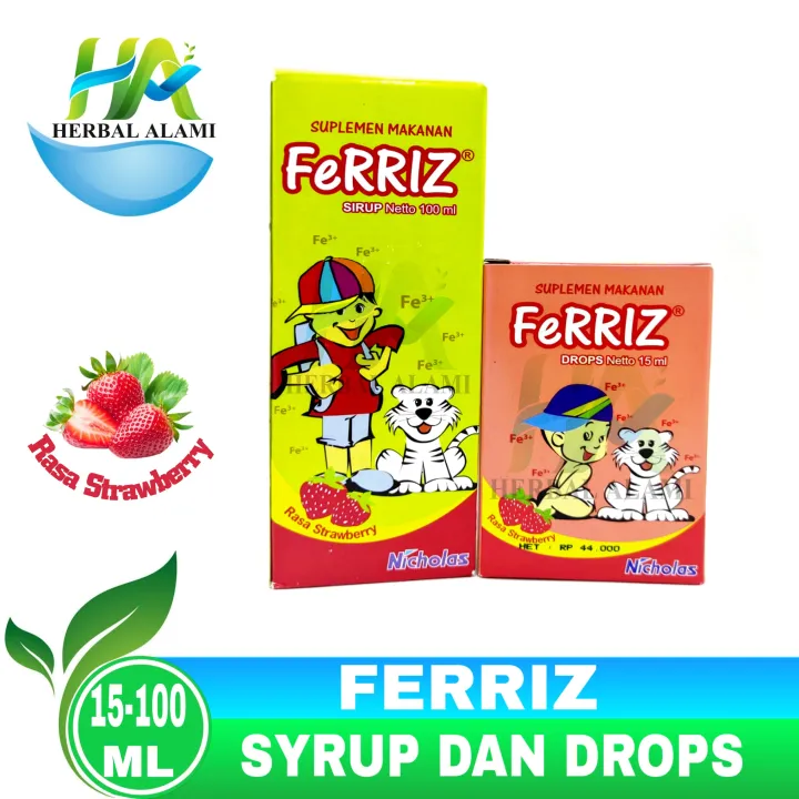 Ferriz Syrup & Drops / Suplemen Makanan & Zat Besi Anak | Lazada Indonesia