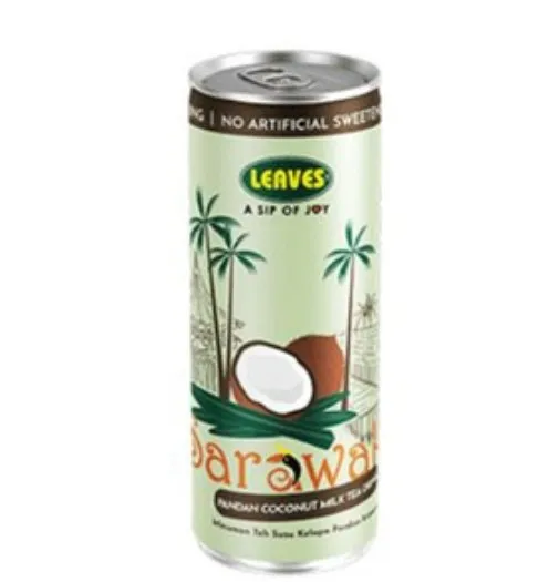 Leaves Three Tea Sarawak 3 Layer Milk Tea Pandan Coconut 240ml | Lazada