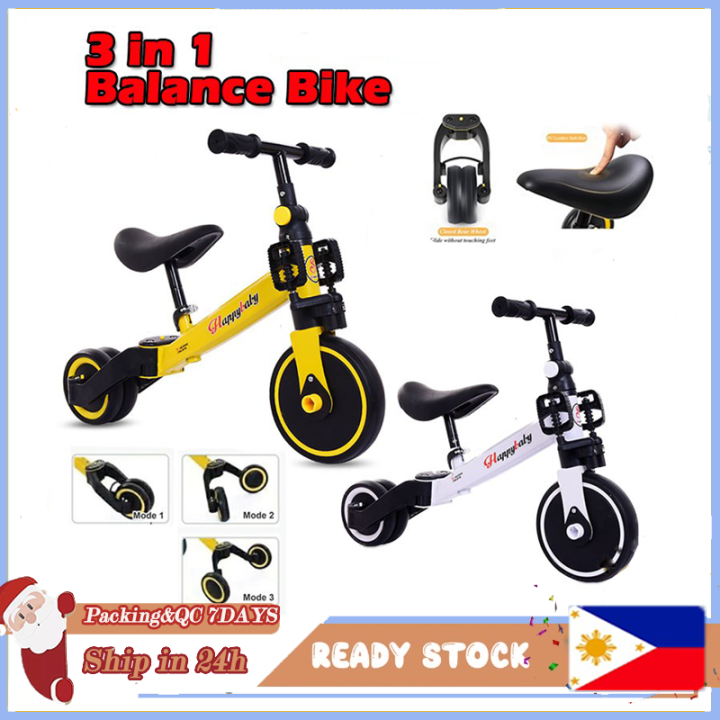 Balance Bike for Kids Multi-function Bike Scooter For Kids 3 Wheels 3 ...