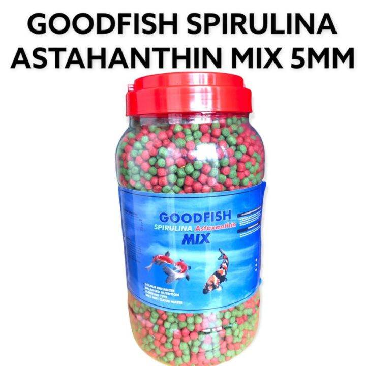 PELET IKAN KOKI KOI GOODFISH SPIRULINA ASTAXANTHIN 1.25 KG 5MM | Lazada Indonesia